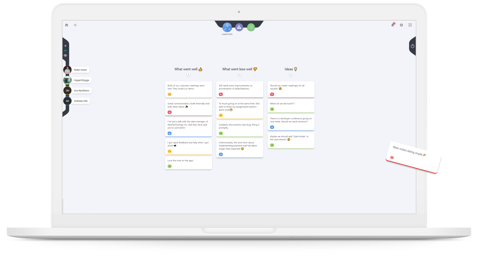 The Evetro App – Revolutionizing Retrospectives